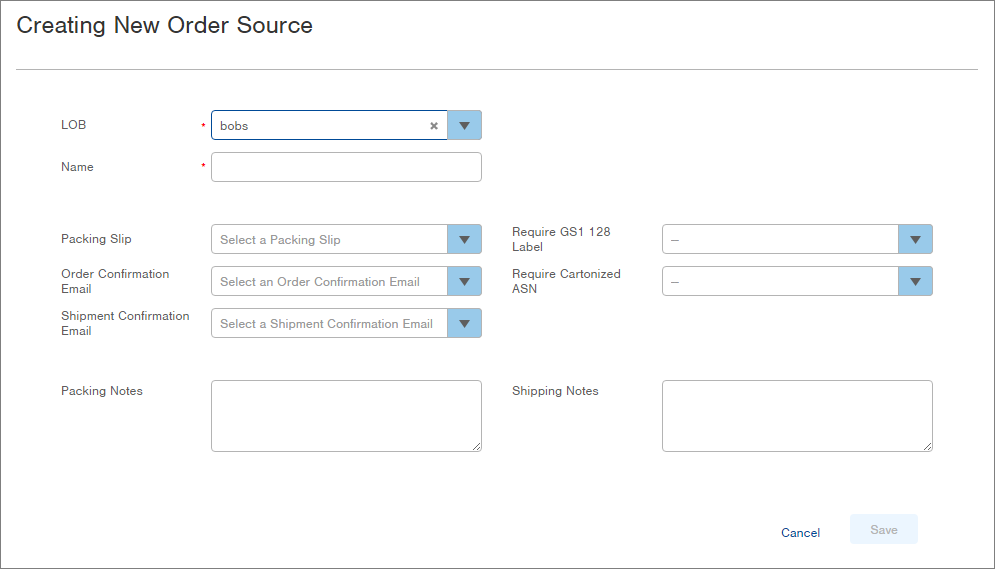 Create an Order Source